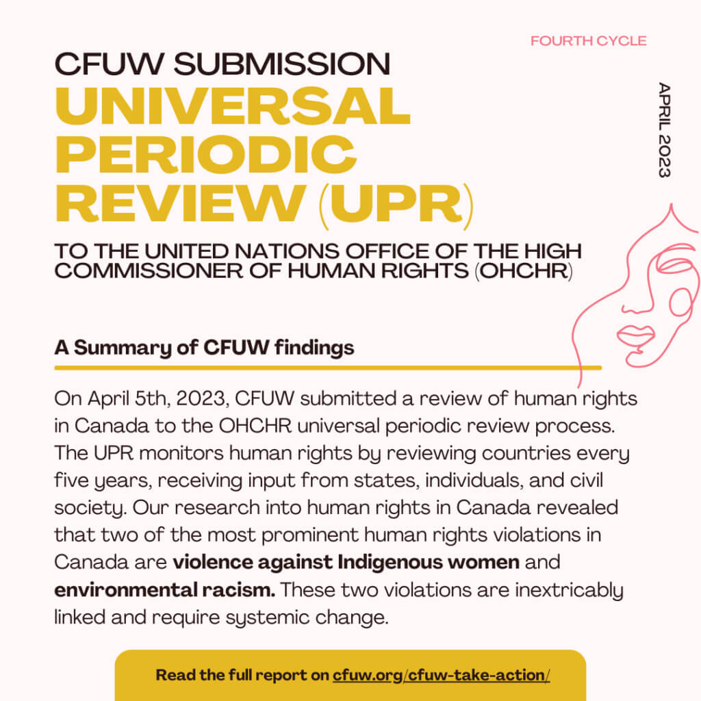 CFUW Submission for Canada’s 4th Universal Periodic Review - Canadian ...